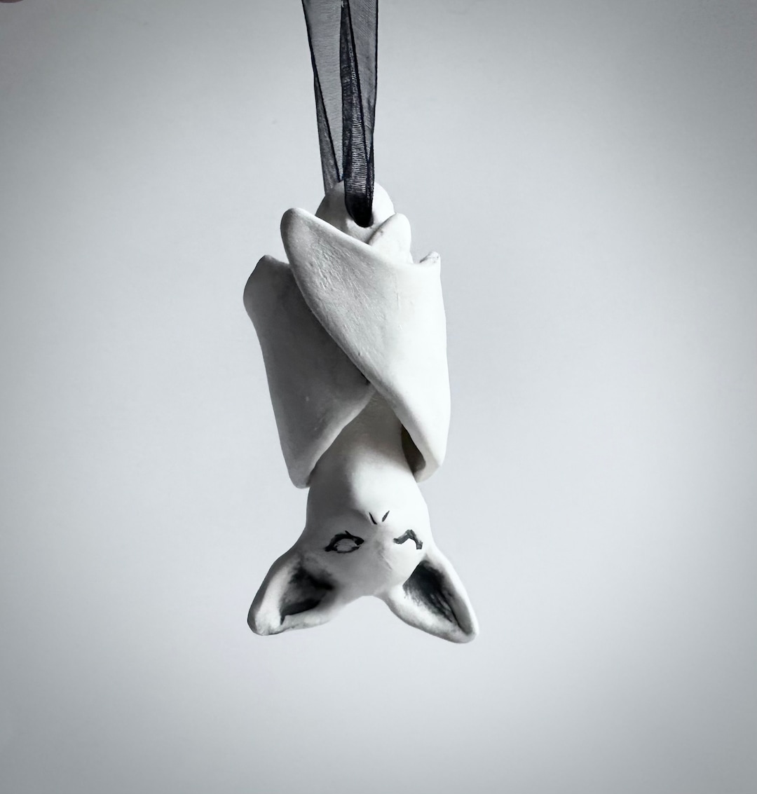 Porcelain Bat Hanging Ornament Christmas Tree Baby Bat - Etsy