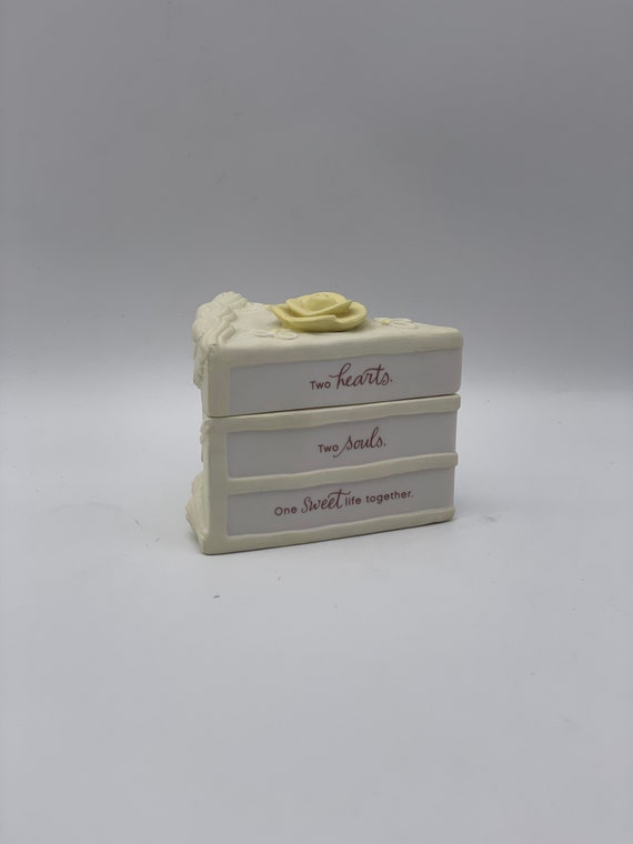 Vintage Hallmark Porcelain Anniversary Wedding Slice of Cake - Etsy