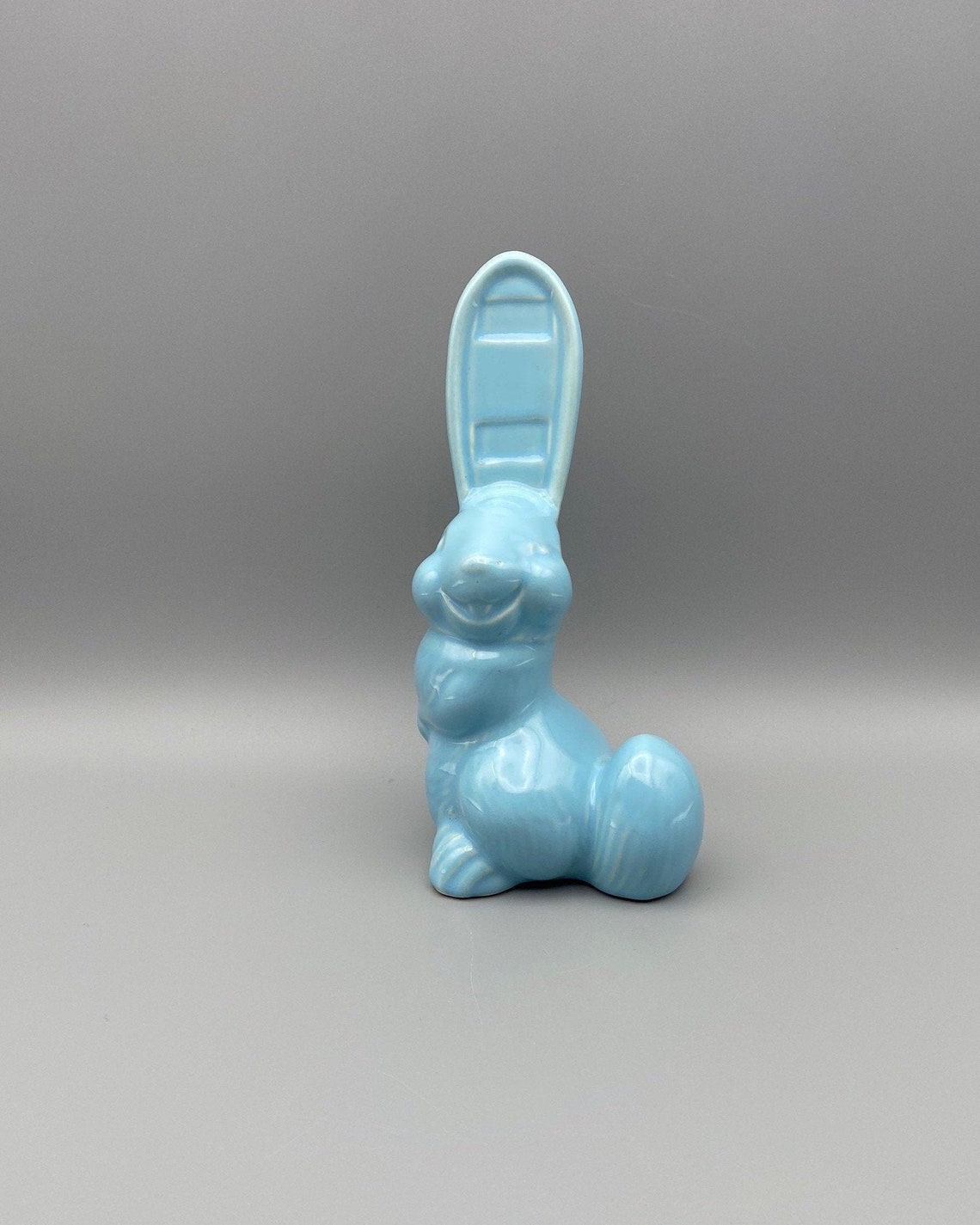 Vintage Ceramic Blue Bunny Rabbit - Etsy