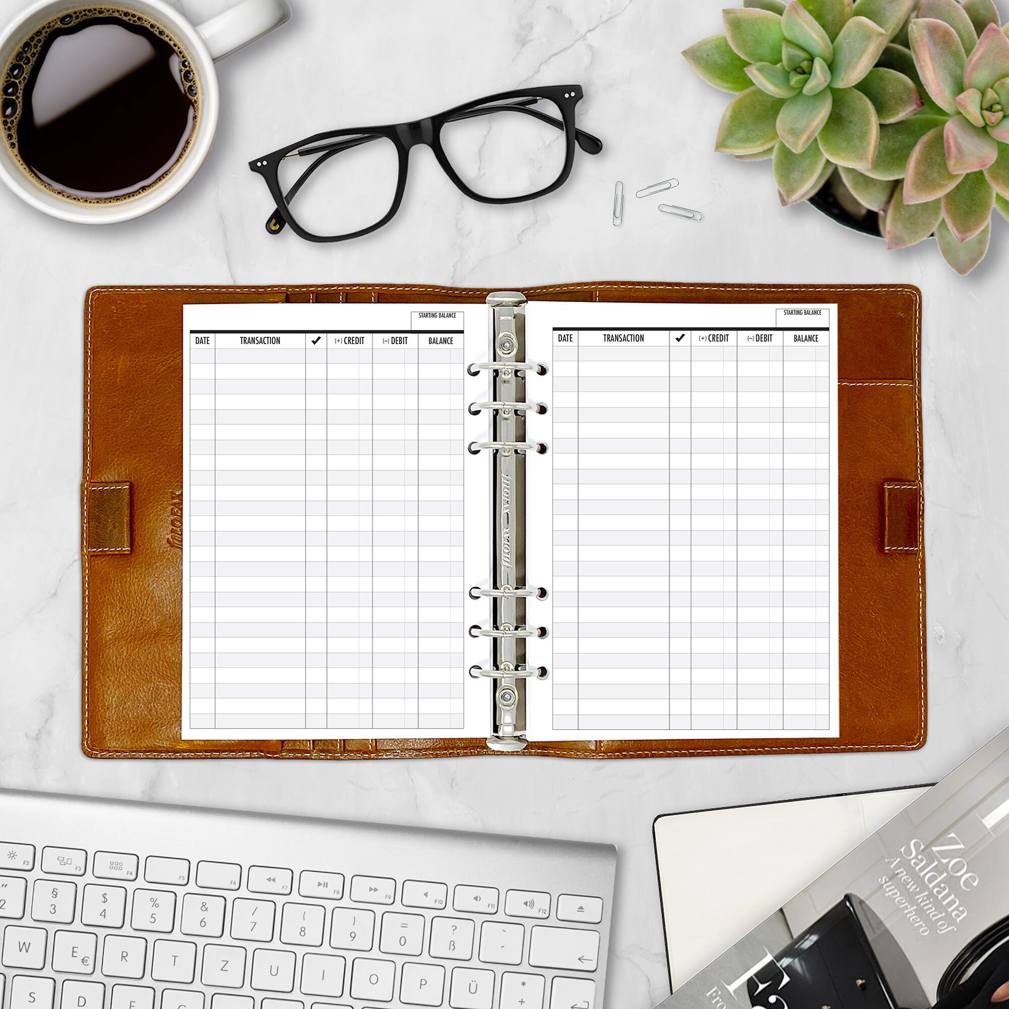 PRINTABLE A5 Checkbook Registers Planner Insert, Budget Tracker ...