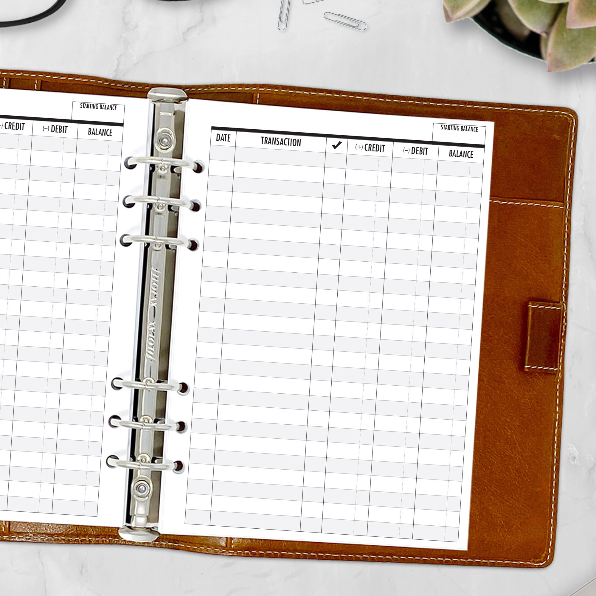 PRINTABLE A5 Checkbook Registers Planner Insert, Budget Tracker ...