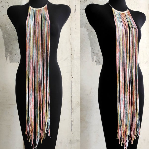 Fringe Necklace - Etsy