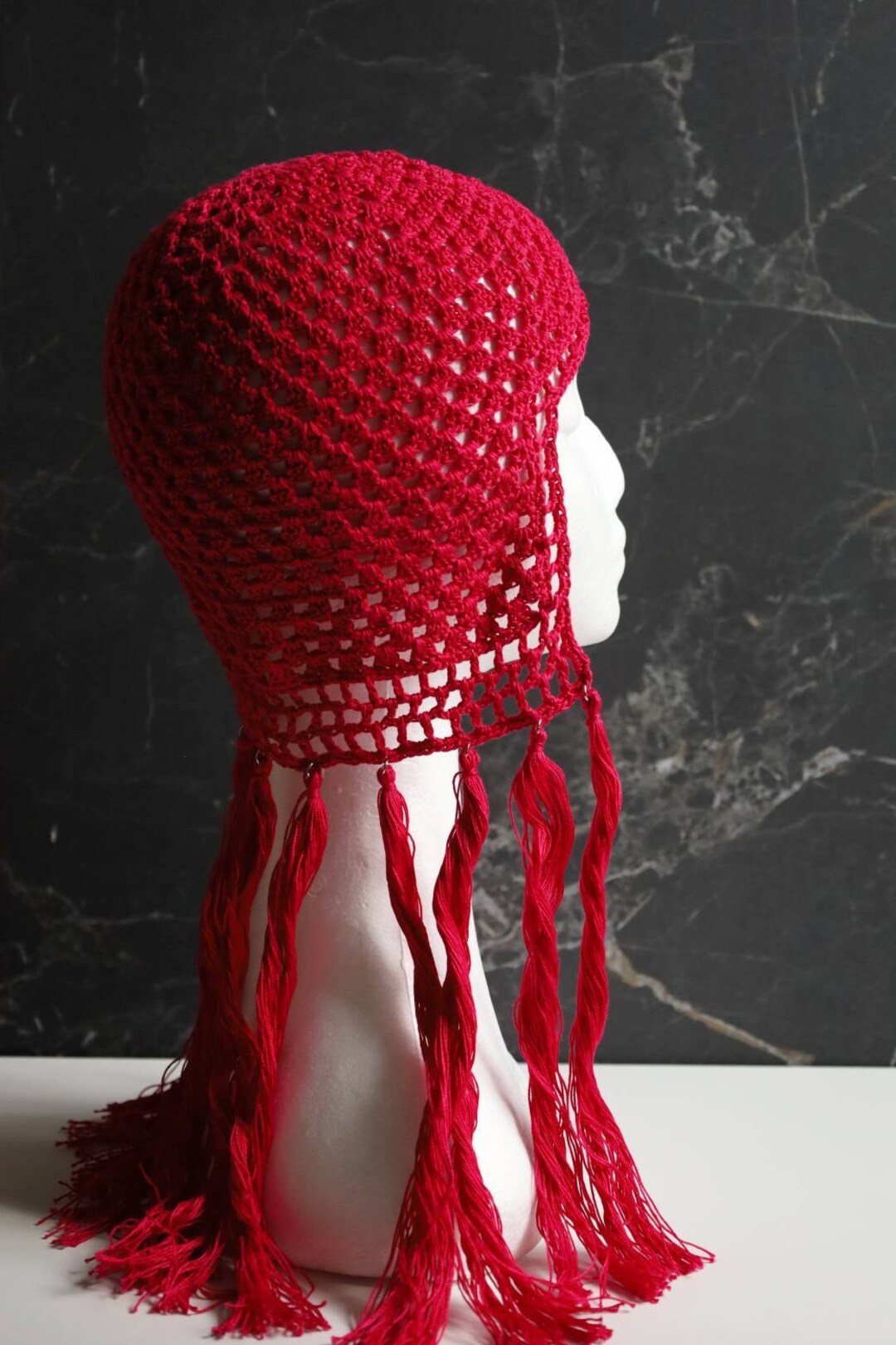 Fuchsia Pink Headdress Pink Helmet With Tassels Pink Fake Hair for ...