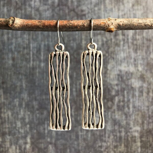 Rustic Earrings - Etsy
