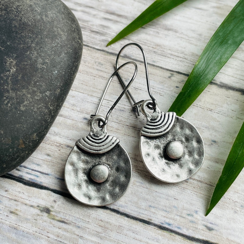 Rustic Earrings - Etsy