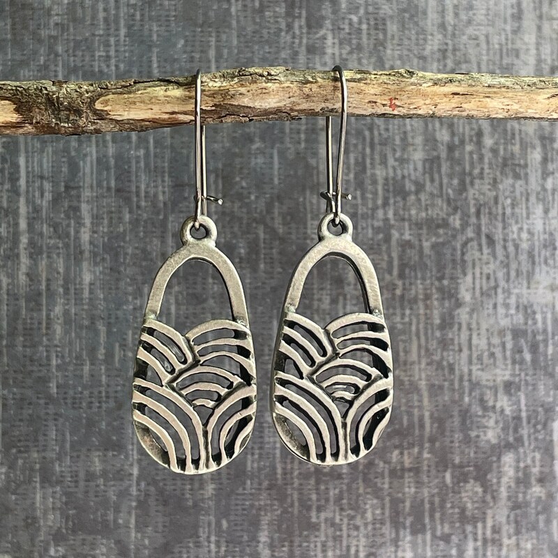 Rustic Earrings - Etsy