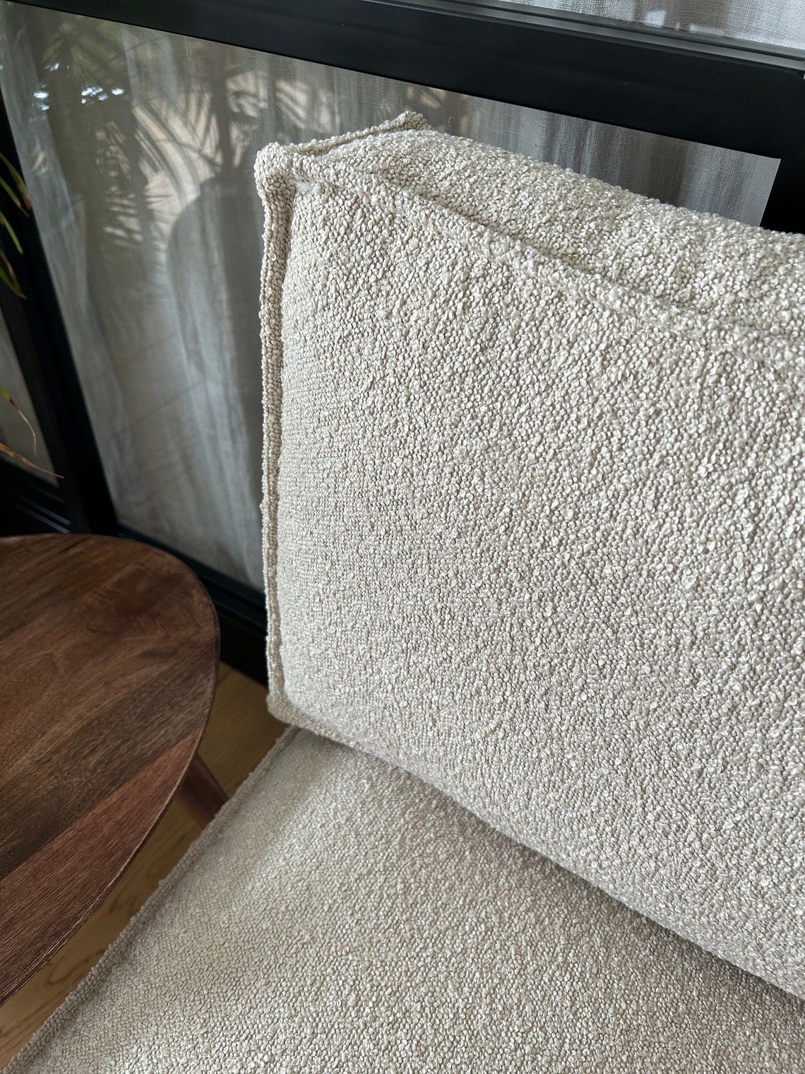 Floor Cushion With Backrest, Pouf for Reading Nook and Low Coffee Table ...