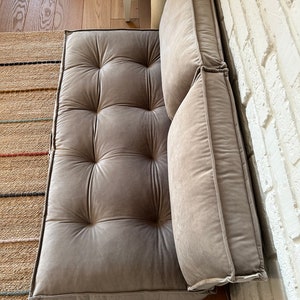 Floor Cushion, Bench Mat, Large Floor Cushion With Backrest, Seat With ...