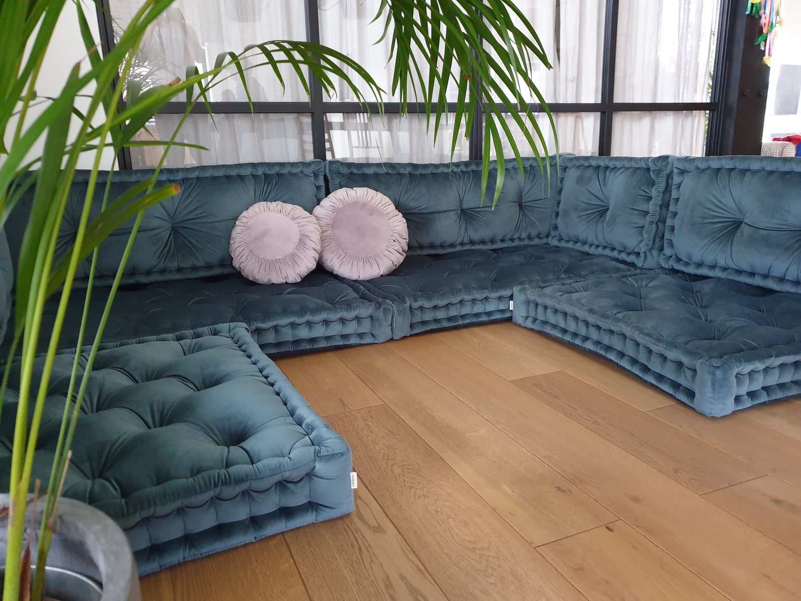 Custom Size Cushion, Floor Modular Sofa, French-style Seat With ...