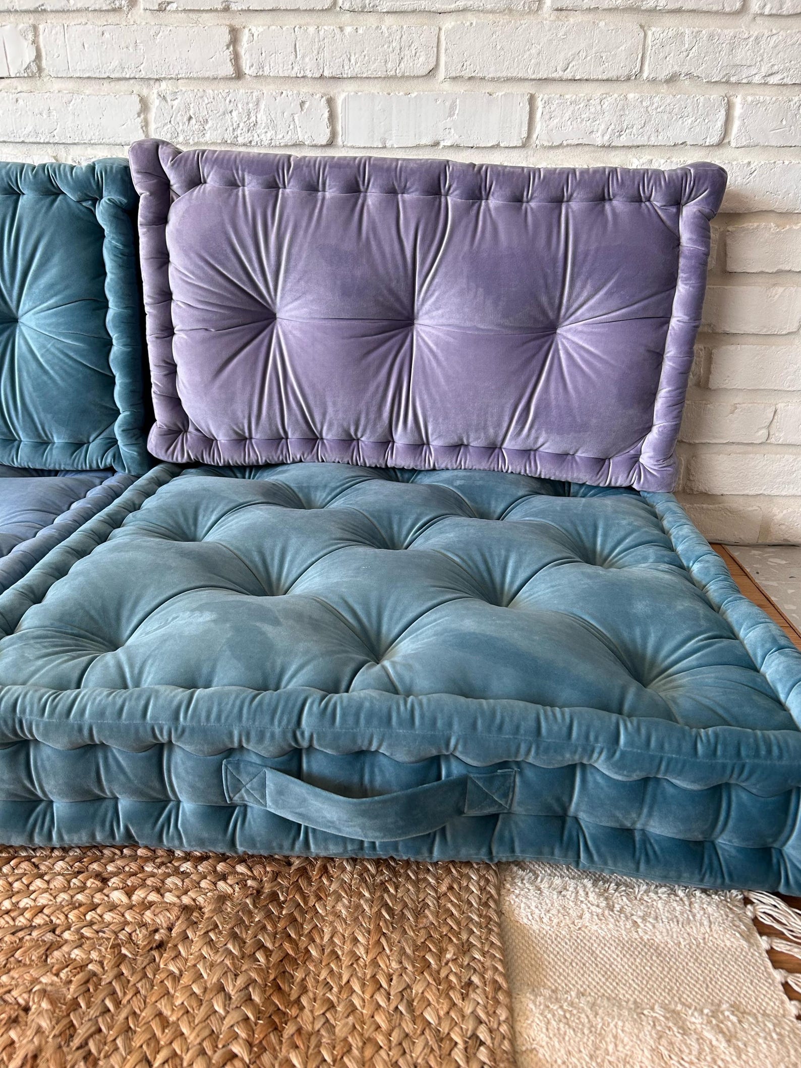 Large Floor Sofa, French Sofa, Custom Bench Cushion, Window Seat ...