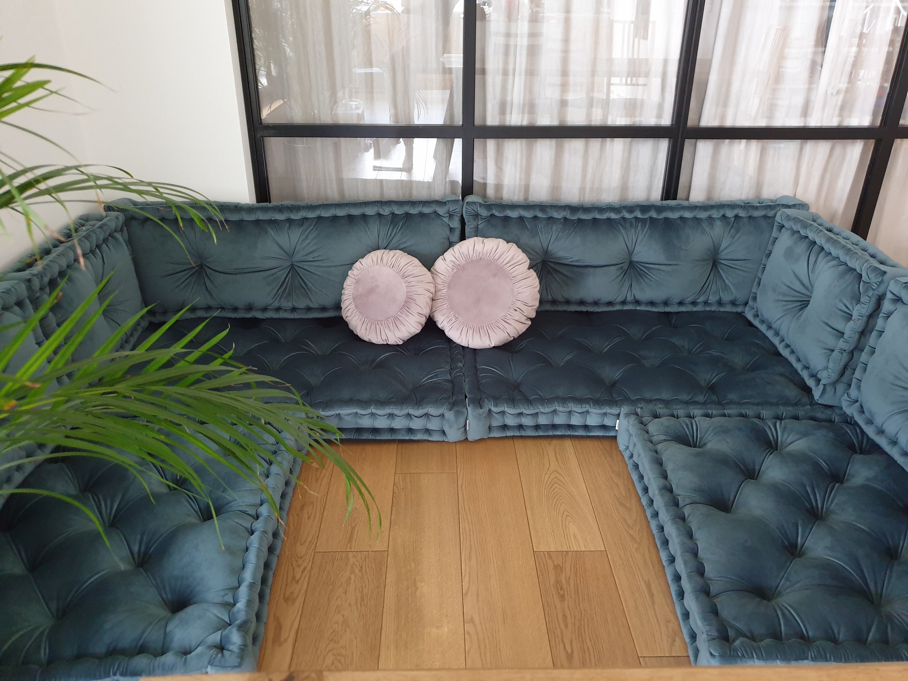 Custom Size Cushion, Floor Modular Sofa, French-style Seat With ...