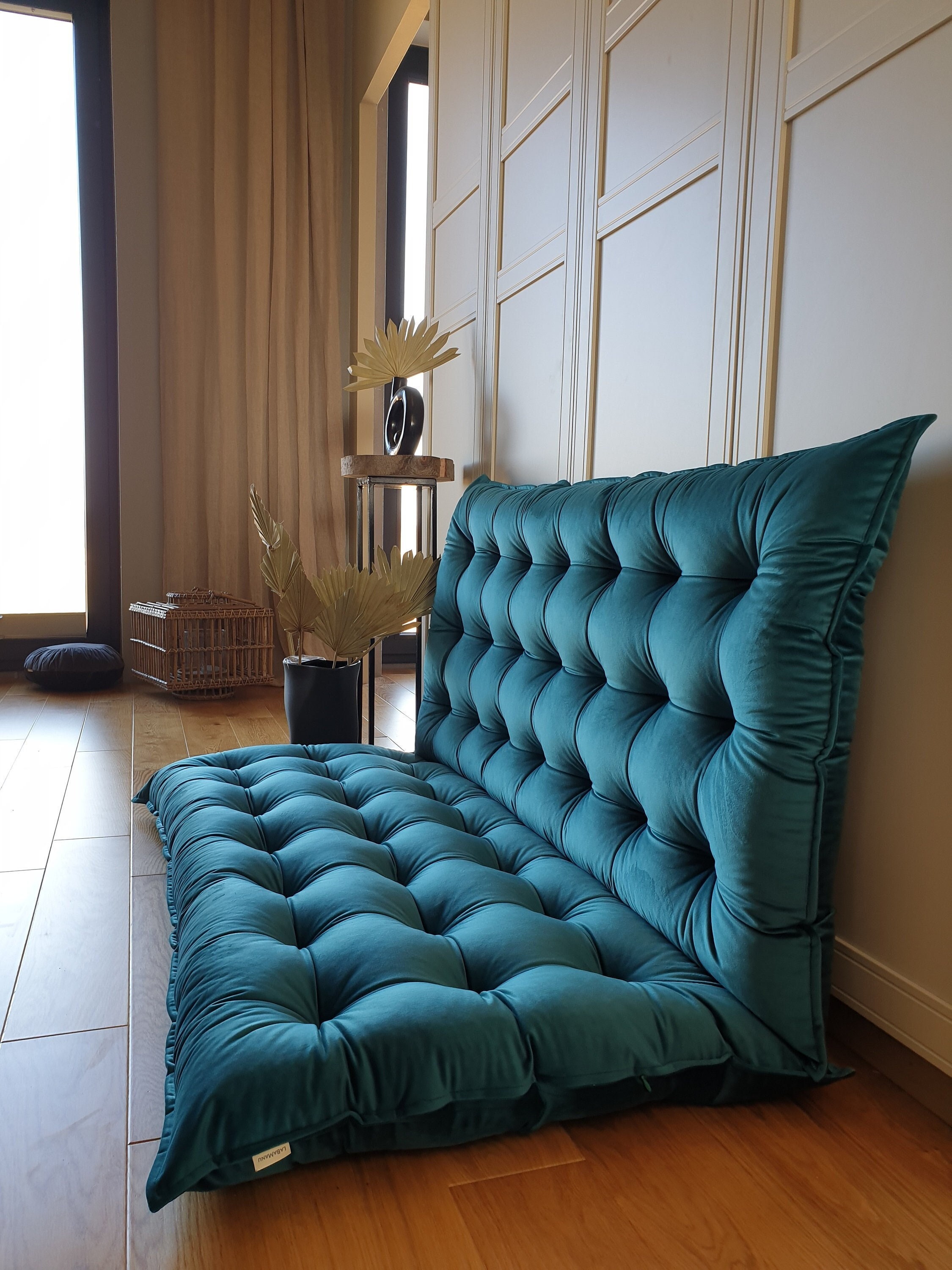 Velvet Mat Floor Cushion Decorative Hem Floor Cushion Play - Etsy