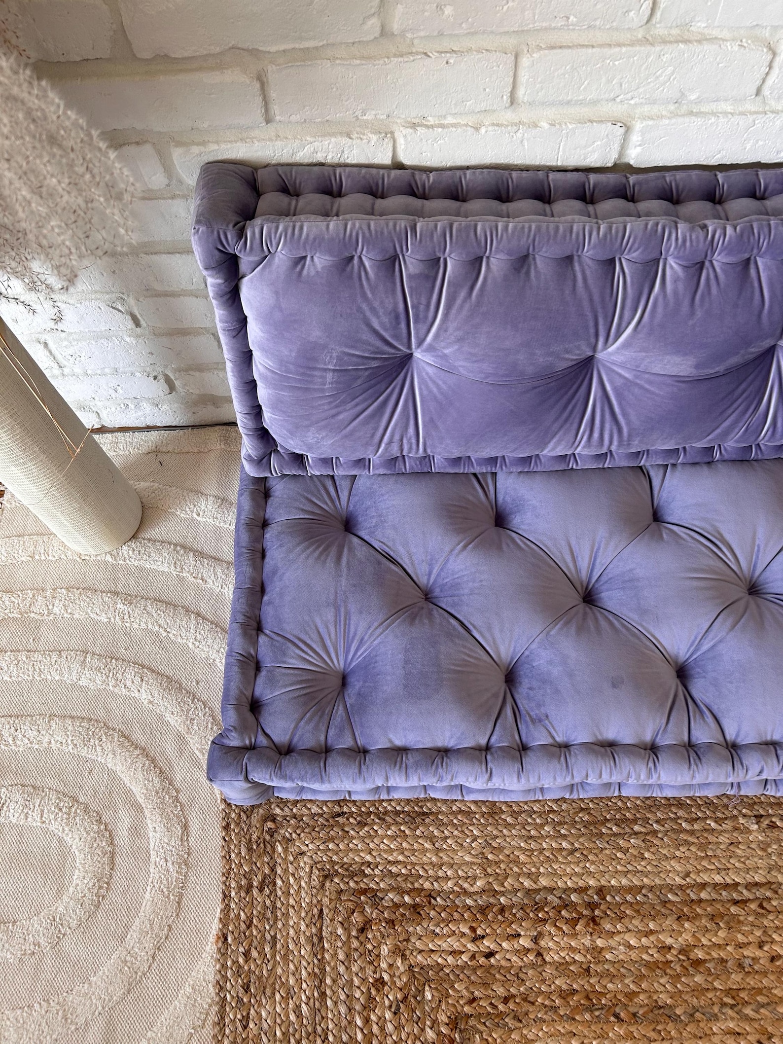Large Floor Sofa, French Sofa, Custom Bench Cushion, Window Seat ...