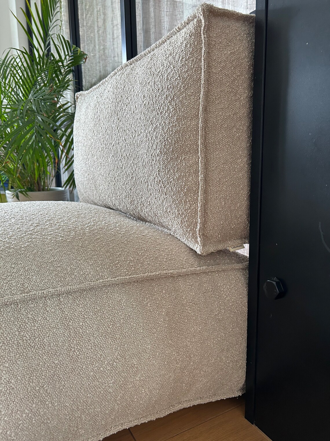 Floor Cushion With Backrest, Pouf for Reading Nook and Low Coffee Table ...