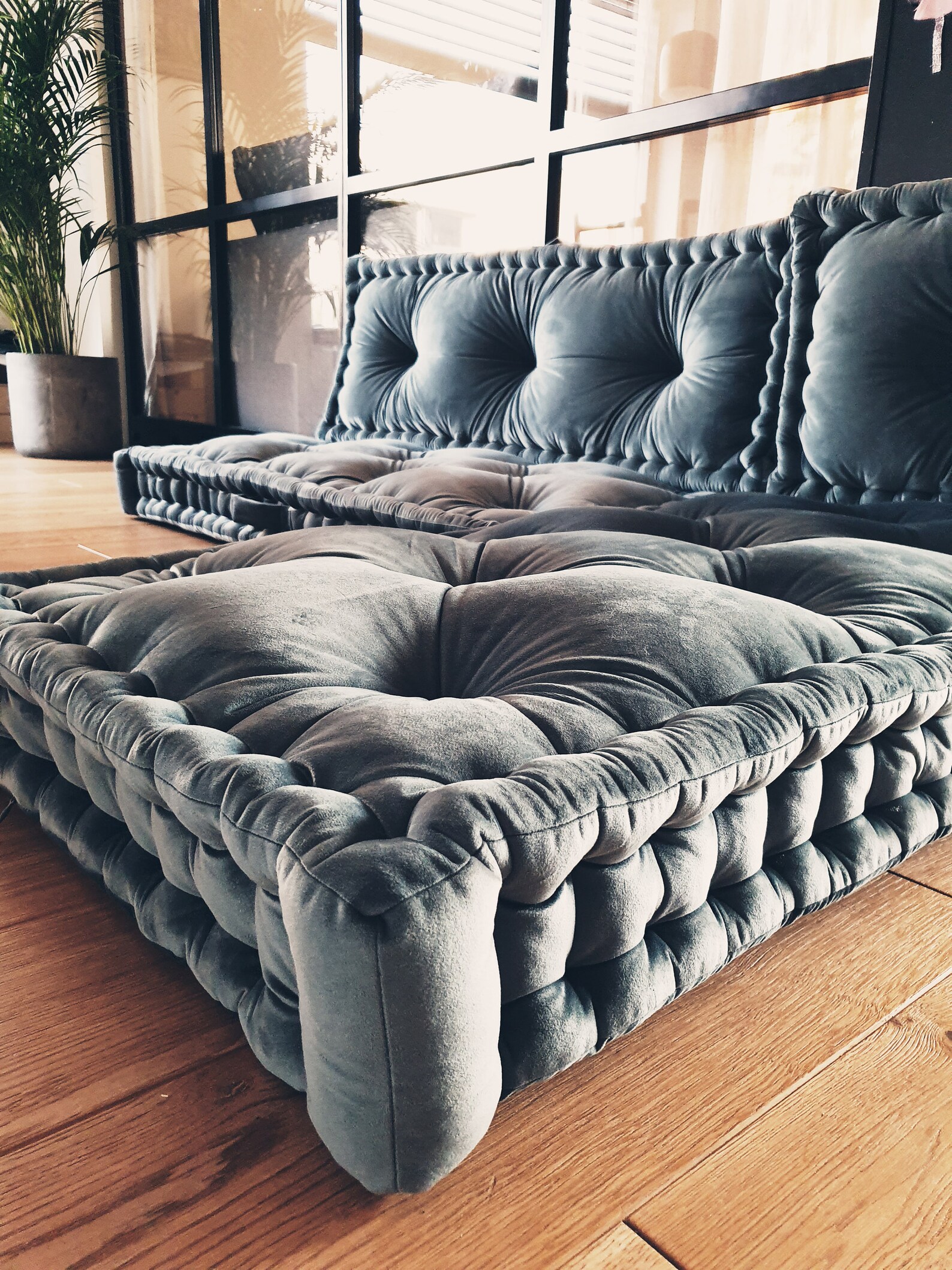 Custom Size Cushion, Floor Modular Sofa, Floor Seating Sofa, French ...
