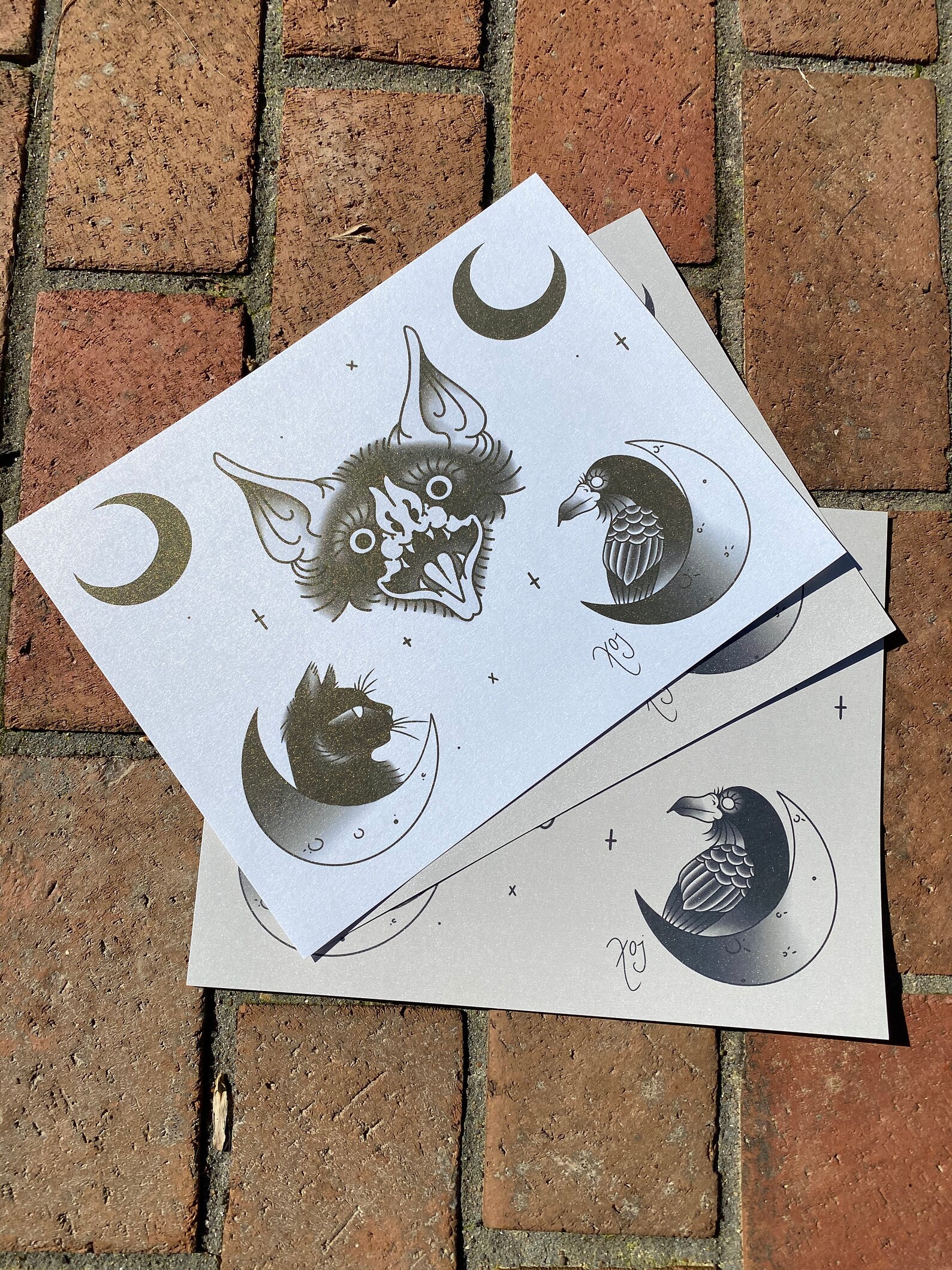 Bat Flash Print - Etsy