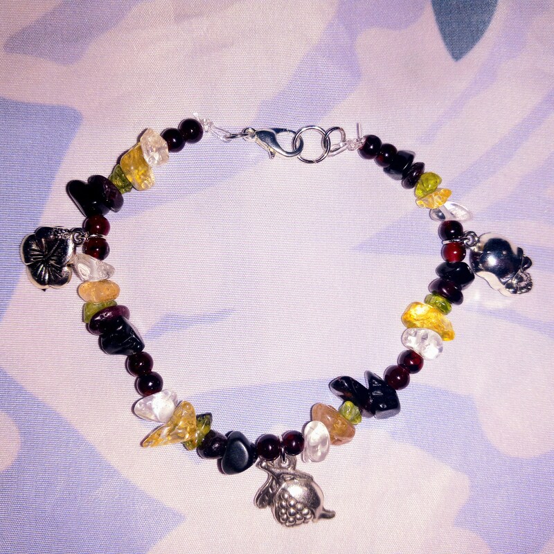 Bracelet Persephone Charm - Etsy