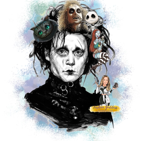 Tim Burton and Chill Svg - Etsy Ireland