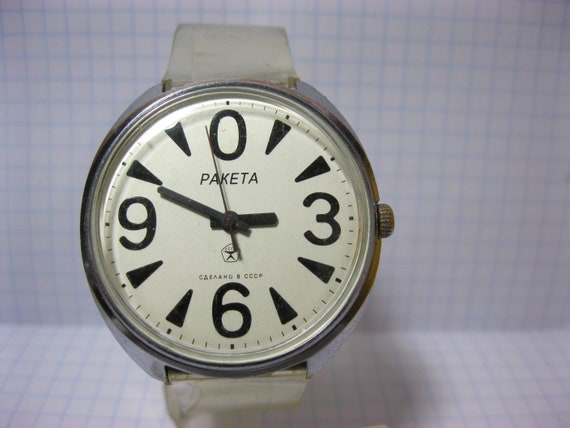 Raketa watches Big Zero Soviet Big Zero Rocket Watch… - Gem