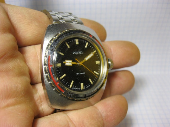 Vostok watch, amphibian, Russian commander’s watch, U… - Gem
