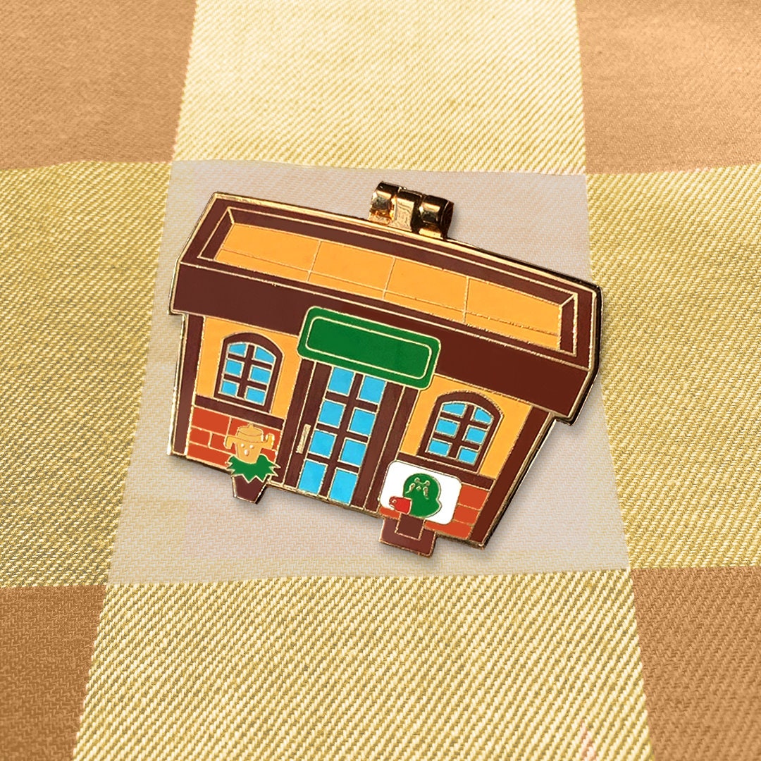 The Roost Cafe - Hinge Enamel Pin - Etsy