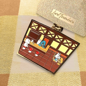 The Roost Cafe - Hinge Enamel Pin - Etsy