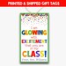 PRINTED Back to School Treat Bag Tags | Bright I Am Glowing With ...