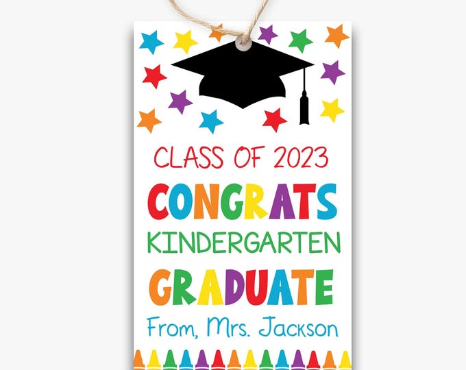 Personalized Happy Graduation Gift Tags Graduation Gift Tag Graduate ...