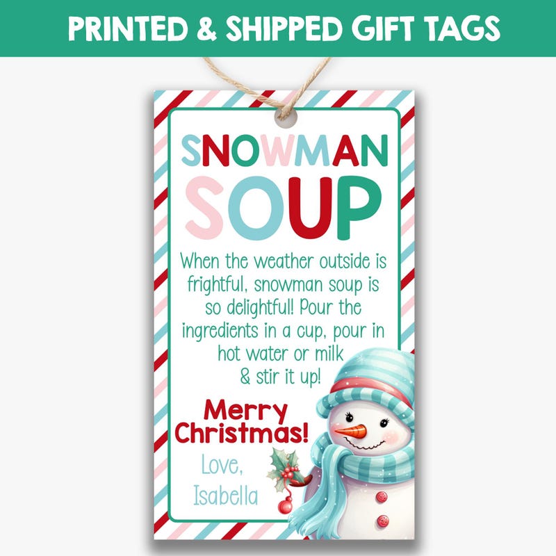 Snowman Soup - Etsy
