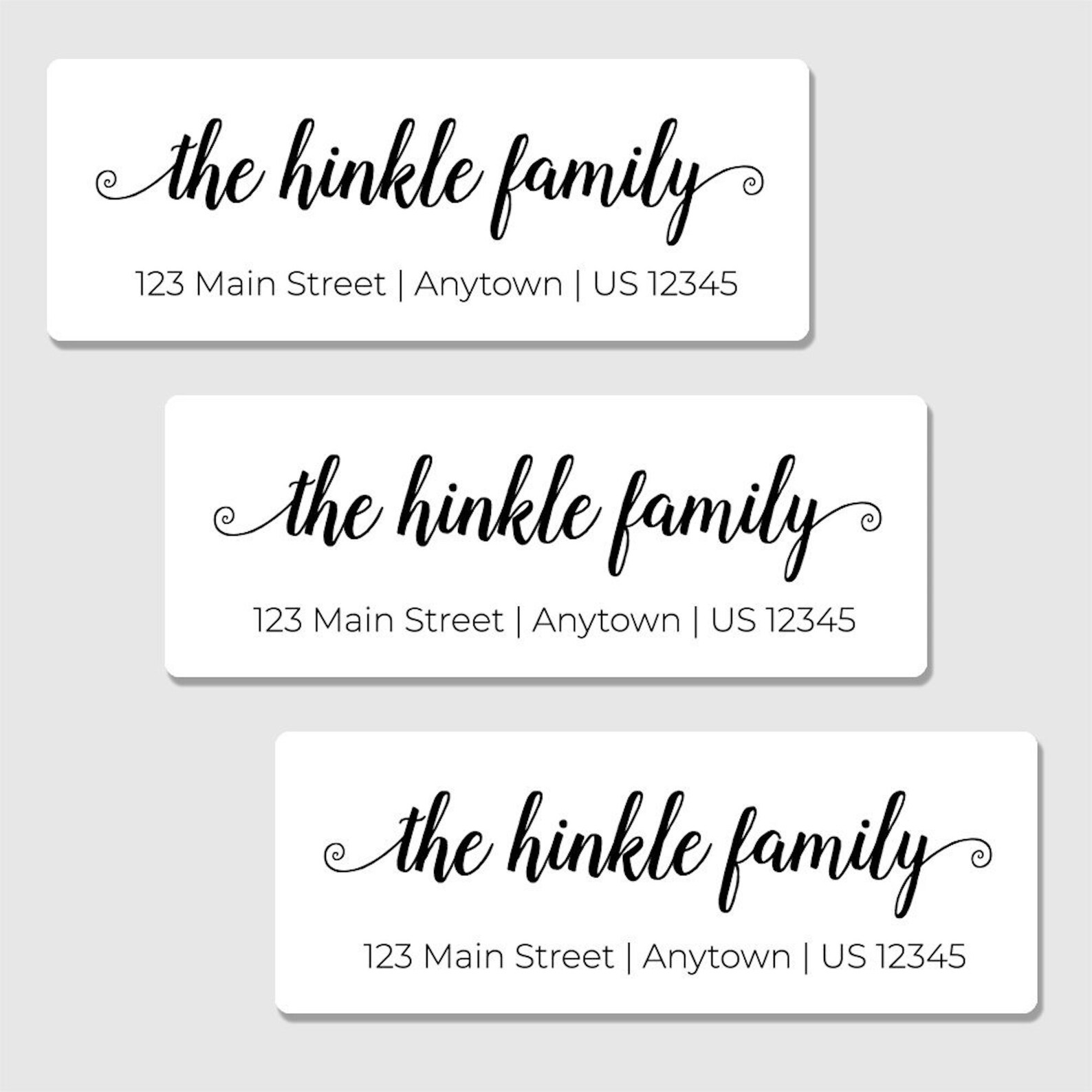 Set of 30 Personalized Fancy Print Return Address Labels - Etsy