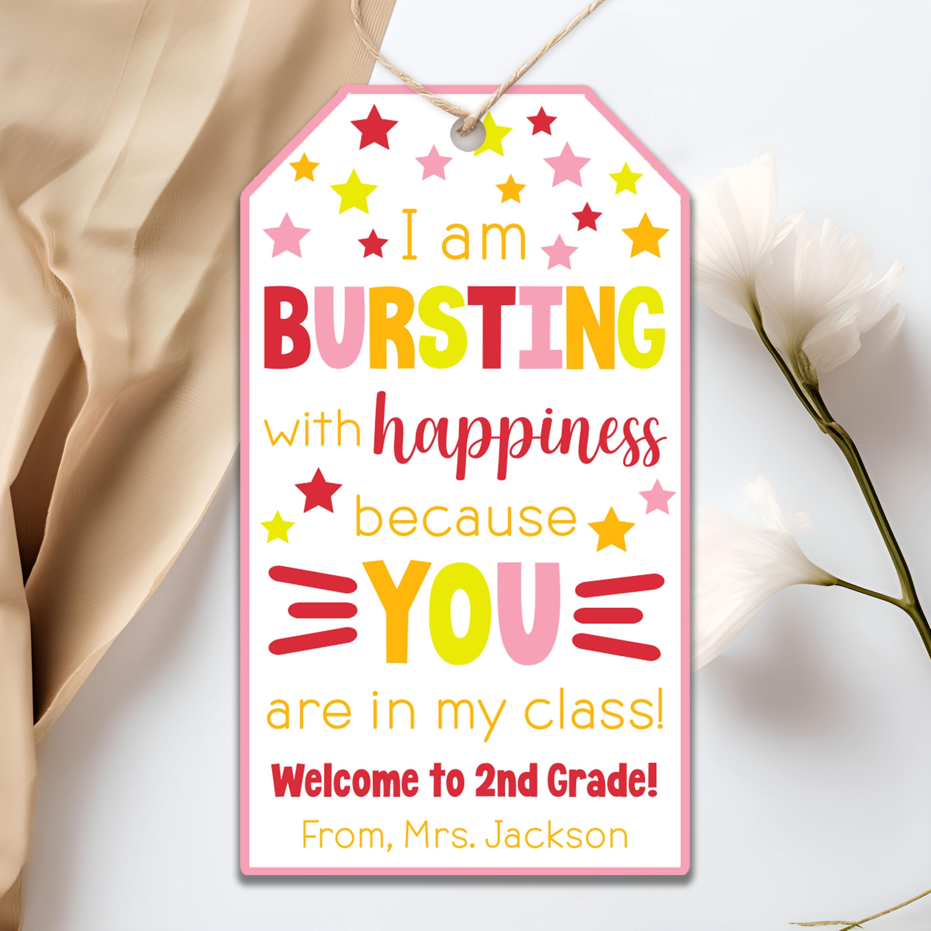 Printed + SHIPPED Back to School Kid's Treat Tags | Bursting With ...