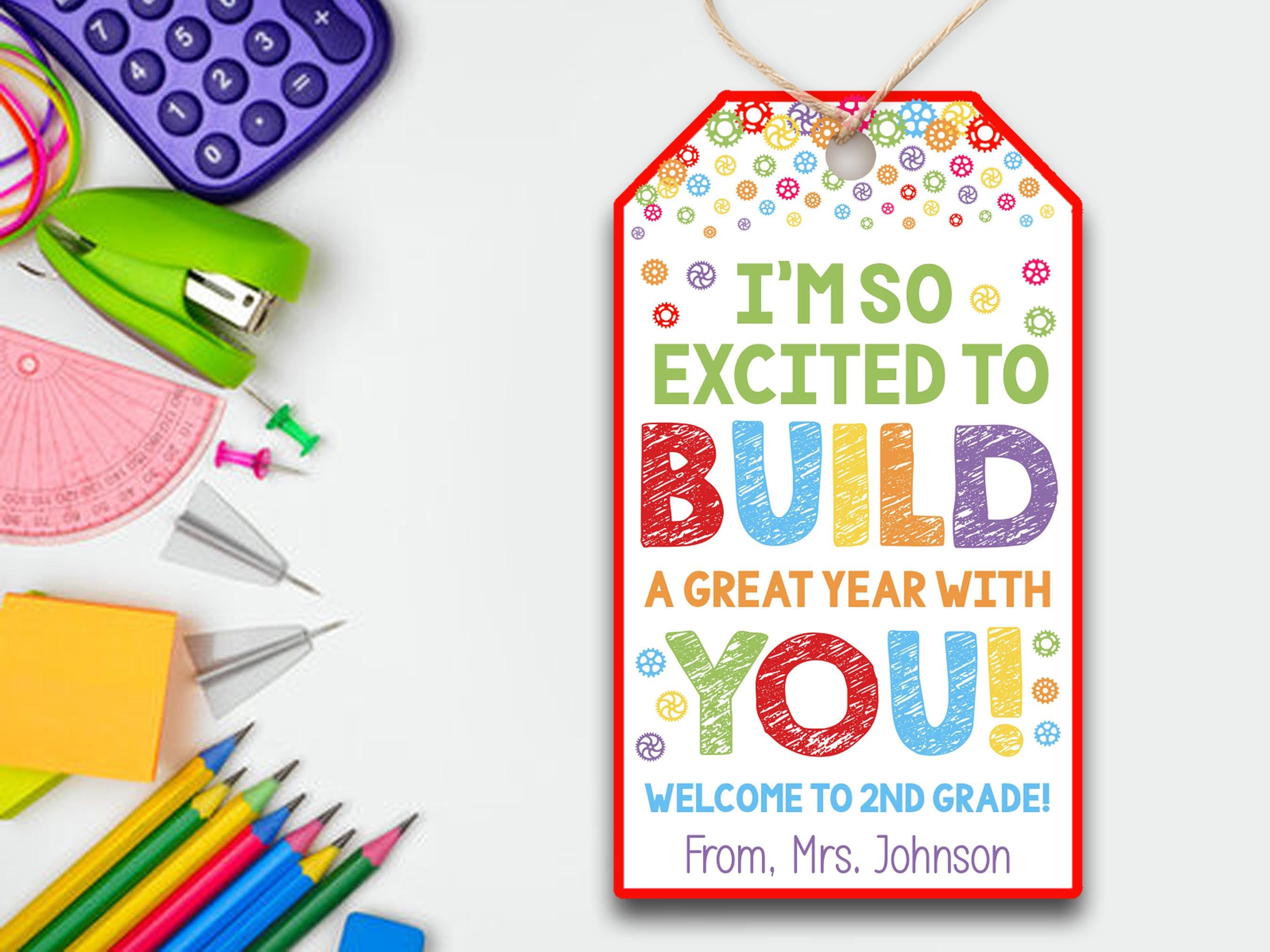 PRINTED Bright I'm Excited to Build a Great Year With You Back to ...