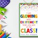 PRINTED Back to School Treat Bag Tags | Bright I Am Glowing With ...