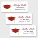 Set of 30 Personalized Graduation Cap Return Address Labels ...