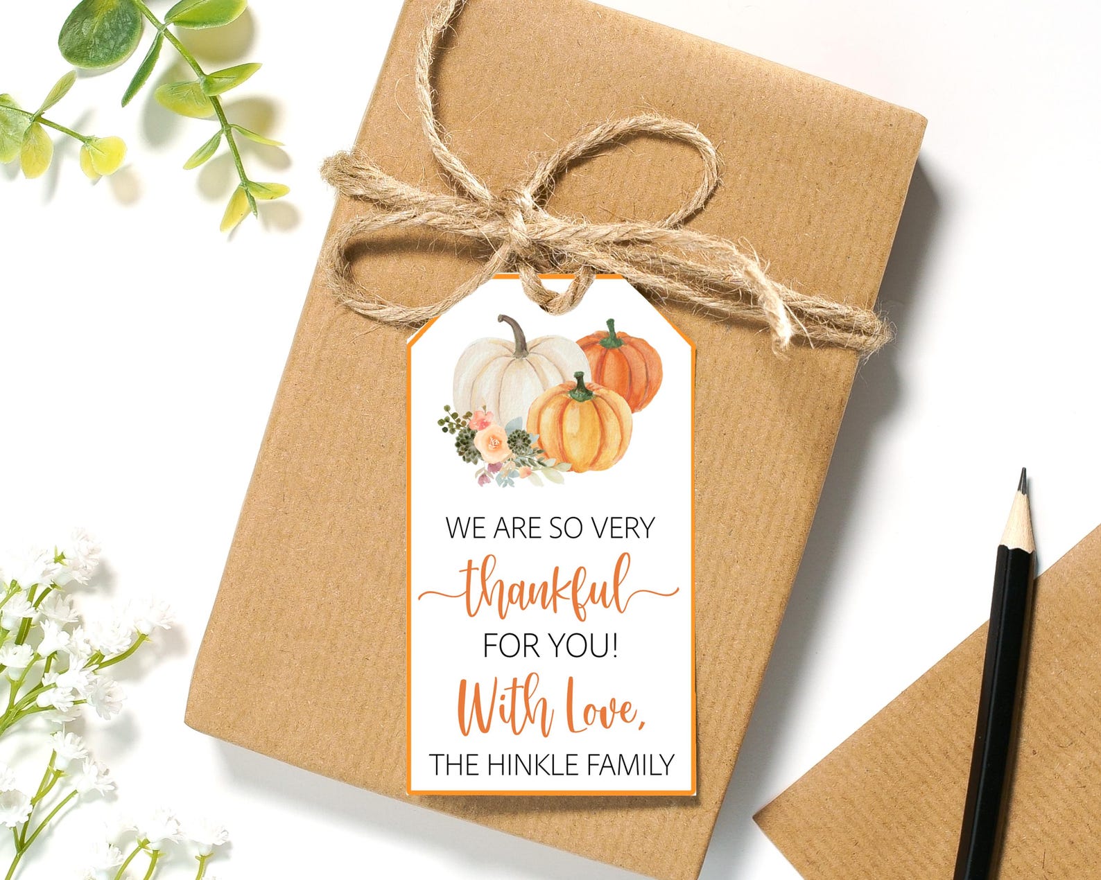 PRINTED We Are so Very Thankful for You Gift Tags | Thanksgiving Favor ...