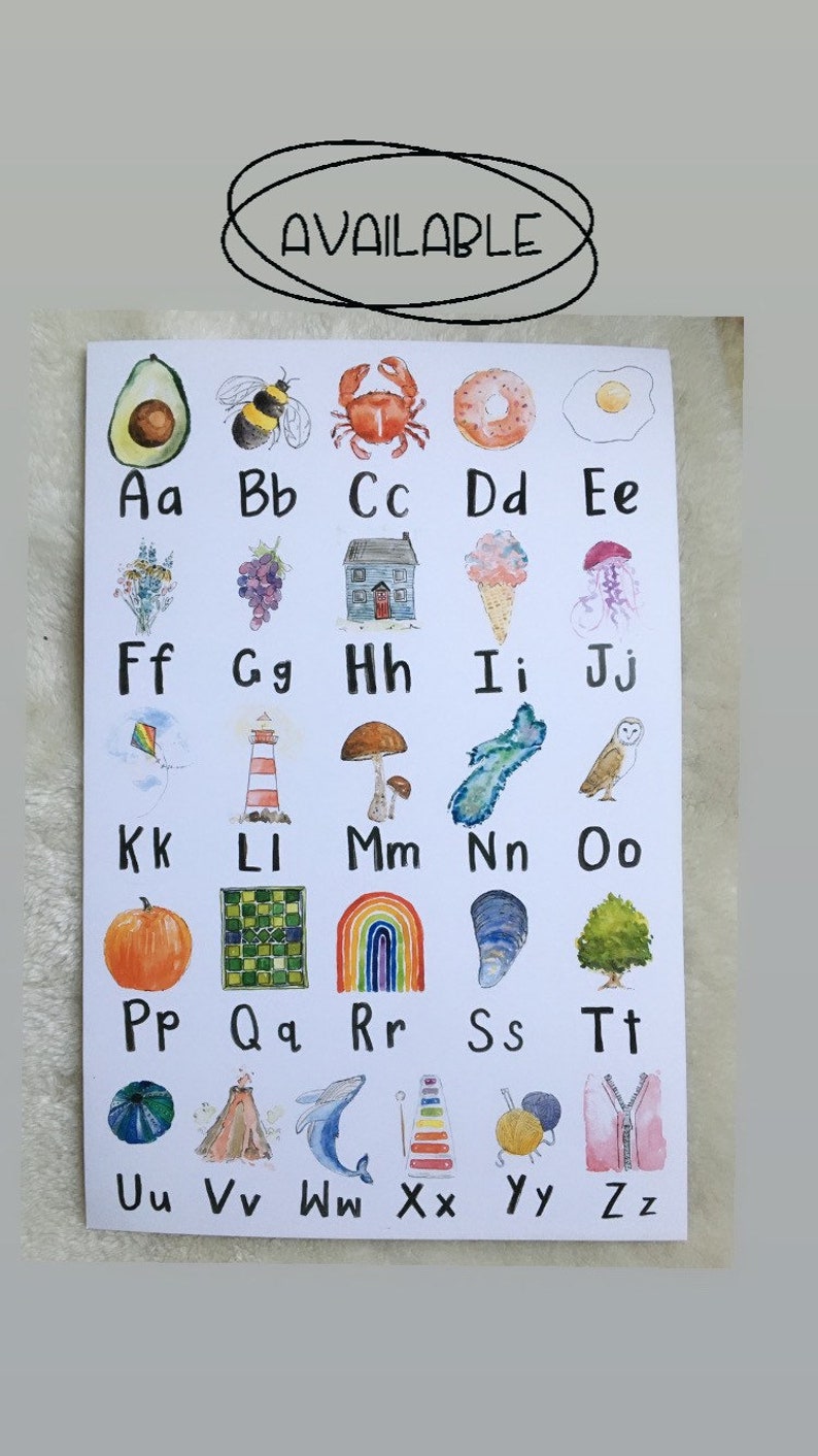 Atlantic Alphabet Flashcards - Etsy