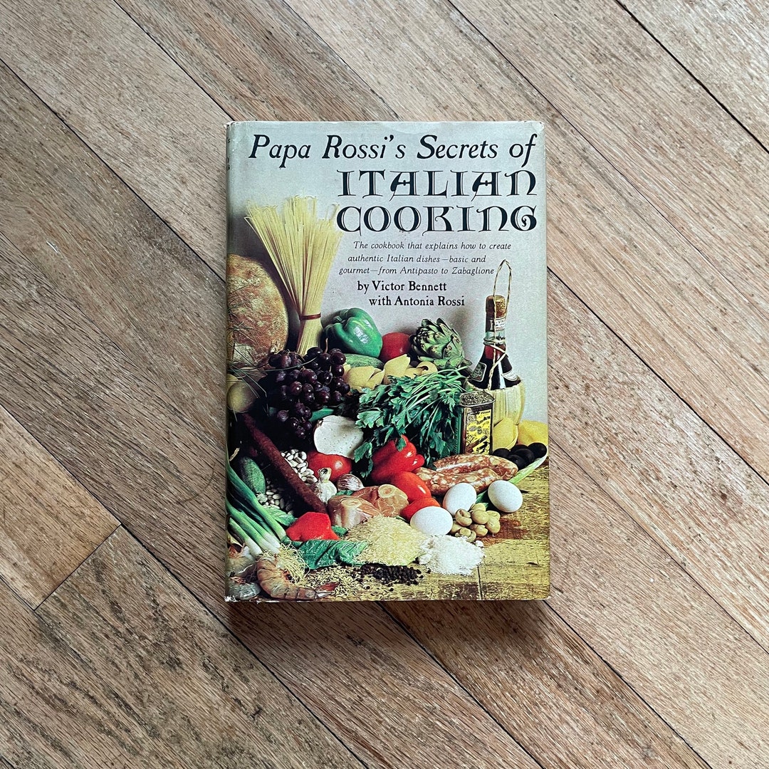 1969 Papa Rossis Secret of Italian Cooking victor Bennett W/ Antonia ...