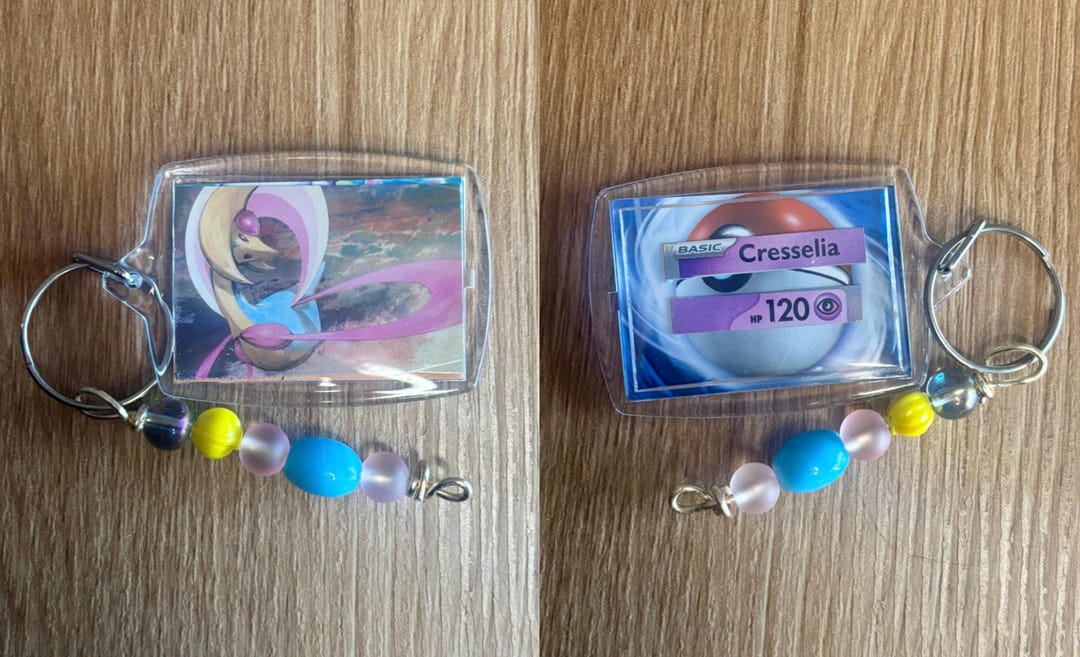 Pocket Monster Card Keychains - Etsy