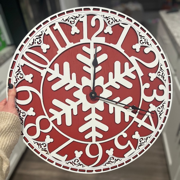 Snowflake Clock - Etsy