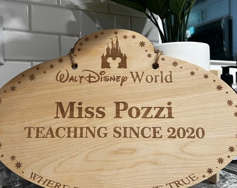 Custom Large 3D Printed Disney Cast Member Name Tag Fairy Tale Wedding ...