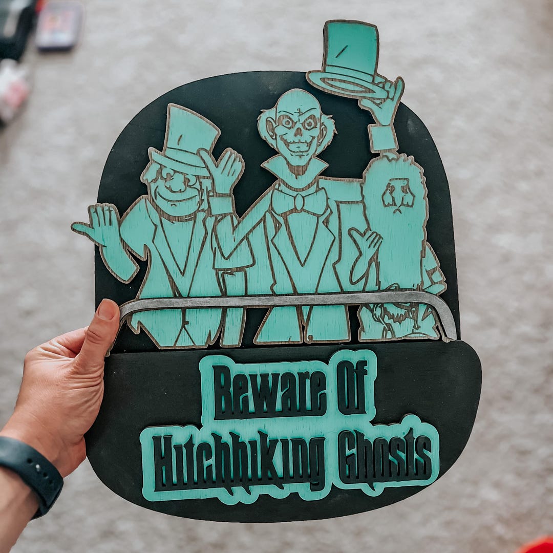 Hitchhiking Ghosts Sign - Etsy