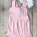 Monogram Ruffle Sunsuit for Baby and Toddler Girls - Etsy