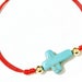 Cross Red String Bracelet Red String Protection Bracelet Red - Etsy