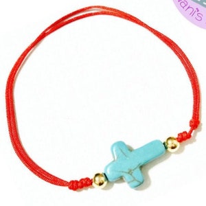 Cross Red String Bracelet, Red String Protection Bracelet, Red String ...