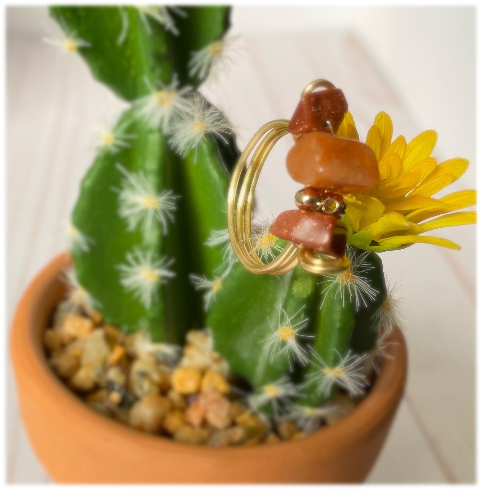 Autumn Colors Wire Wrapped Ring Gold Wire Ring Autumn Colors - Etsy