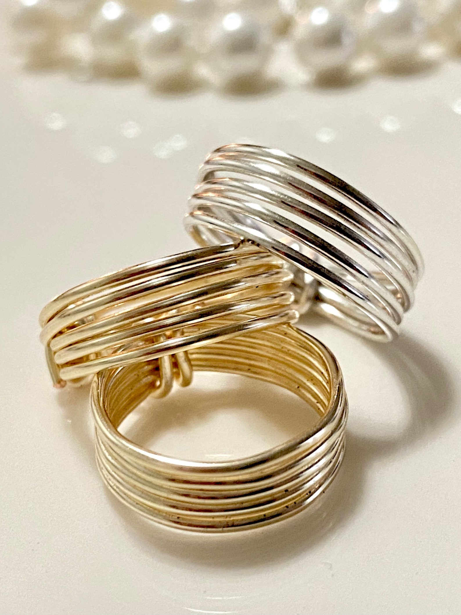 Wire Layered Ring, Wire Wrapped Ring, Gold Plated Ring, Rings for Women ...