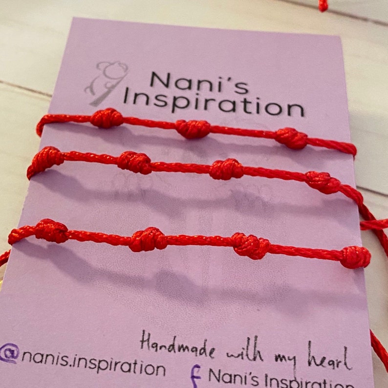 7 Knots Bracelet Family Set, Protection Bracelet, Red Bracelet ...