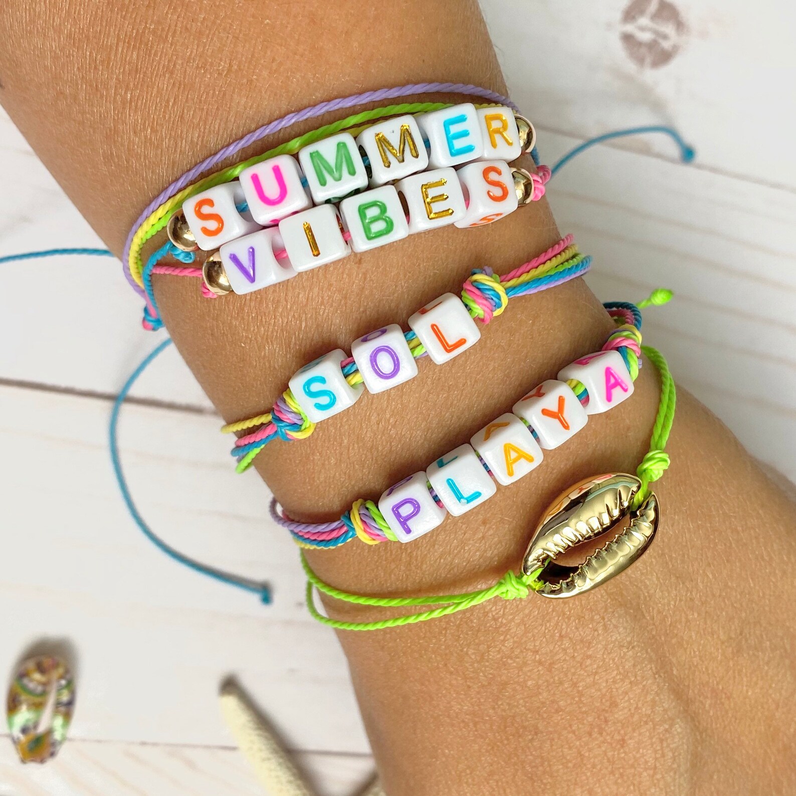 Waterproof Bracelet summer bracelet waterproof anklet waxed | Etsy