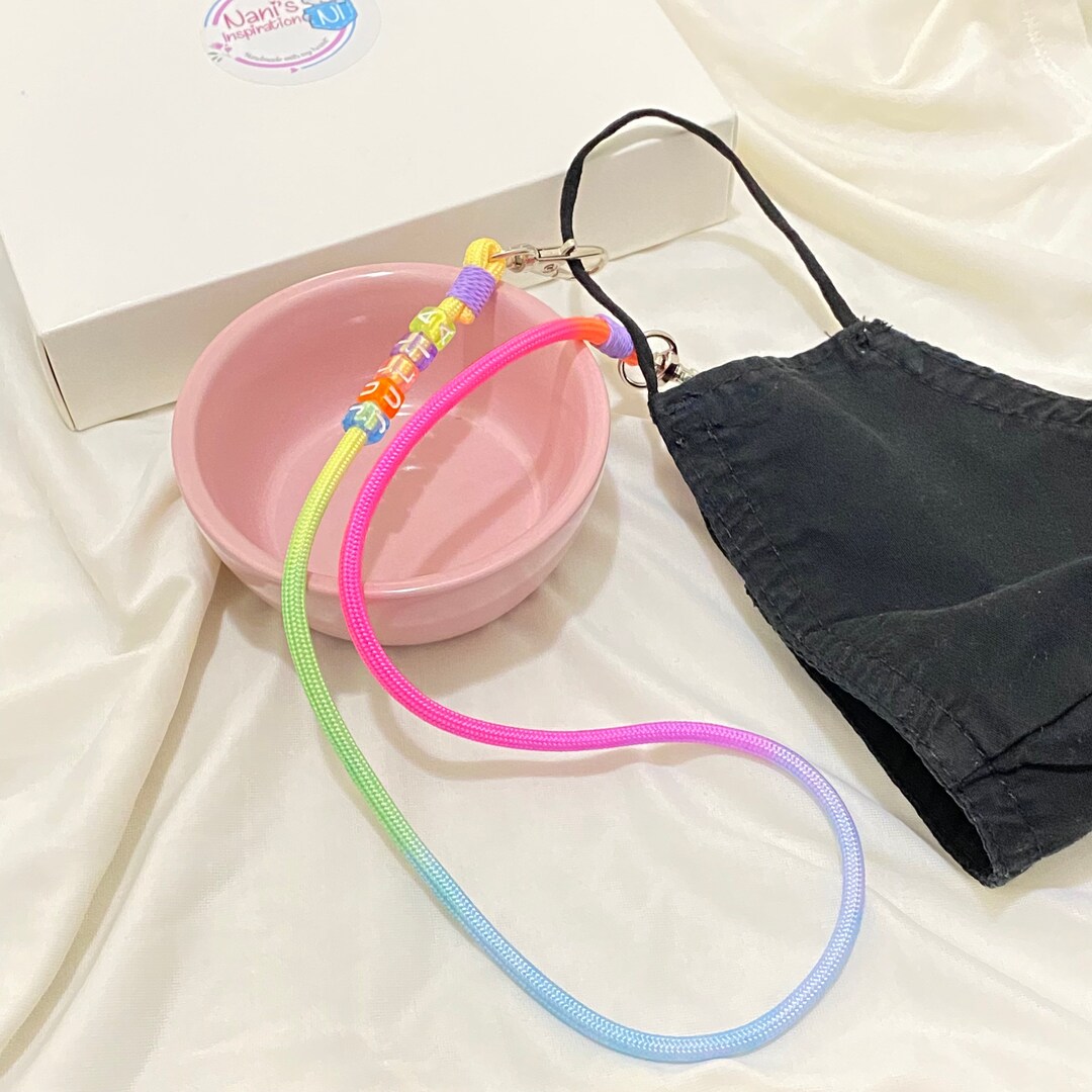 Customized Face Mask Necklace, Face Mask Chain, Kids Face Mask Holder ...