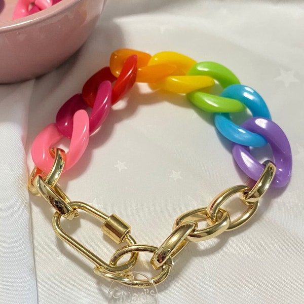 Rainbow Bracelet - Etsy